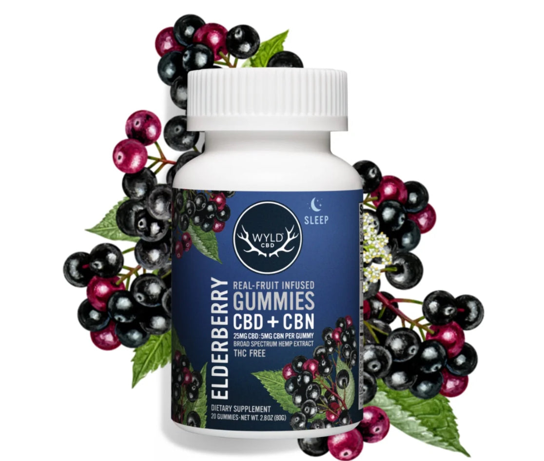 WYLD SLEEP Elderberry CBD CBN Gummies THC Free The Flower Dash wyld-sleep-elderberry-cbd-cbn-gummies-thc-free-the-flower-dash